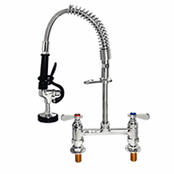Twin Pedestal Short Pre-rinse Spray Unit - Rdl832 - Pre-rinse Units ...